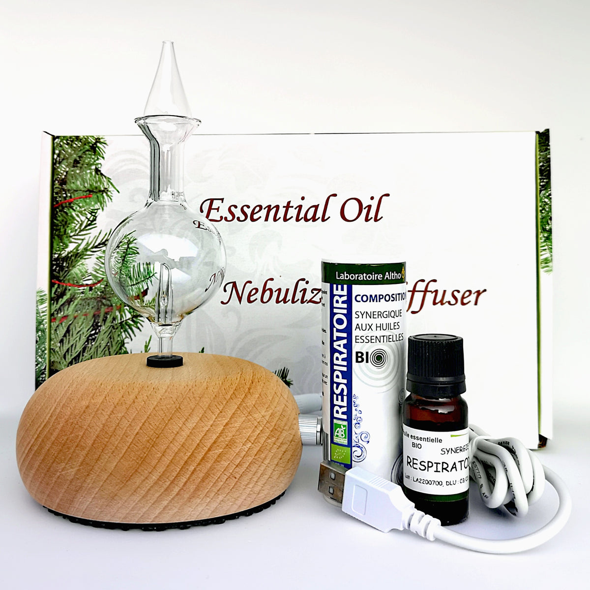 Essential Oil Nebulizing Diffuser Respiratory Bundle – PurelyOrganic.ie